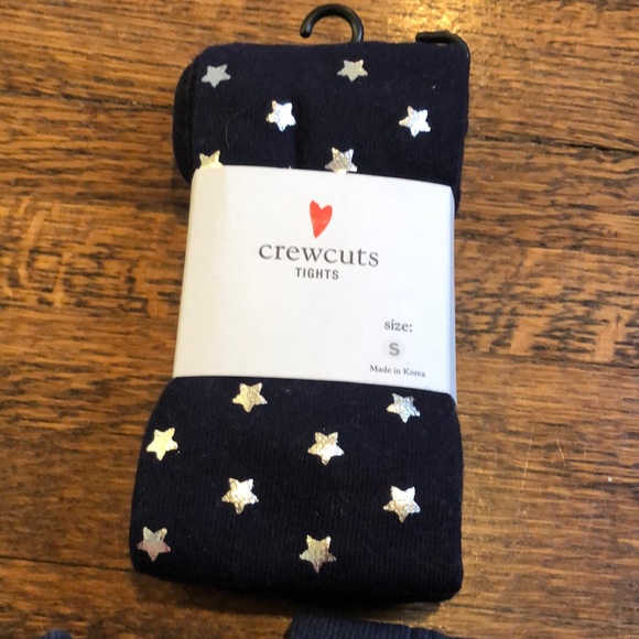 Crewcuts | Accessories | Crewcuts Navy Tights With Silver Stars | Poshmark